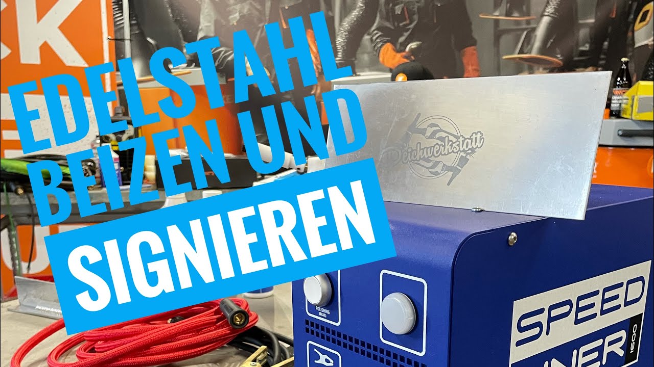 Edelstahl beizen und signieren mit MBINOX Beizgeräten | CrNi | Wig ...