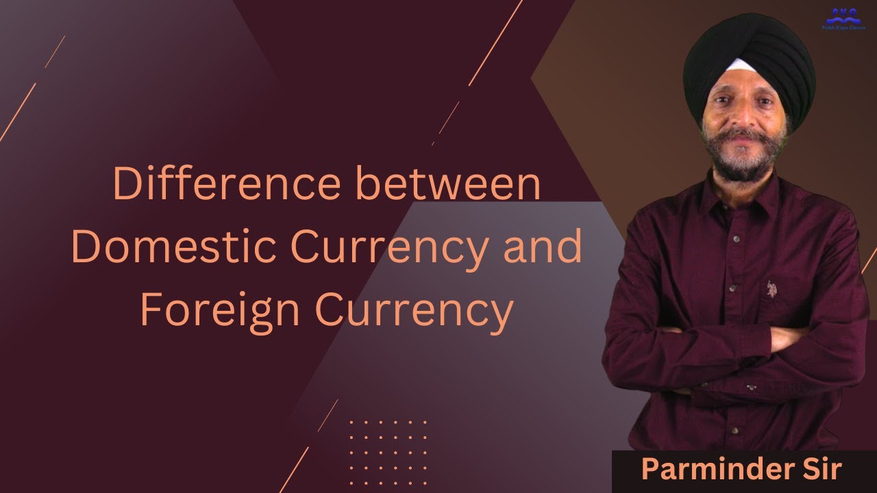 Difference between Domestic Currency and Foreign Currency - YouTube