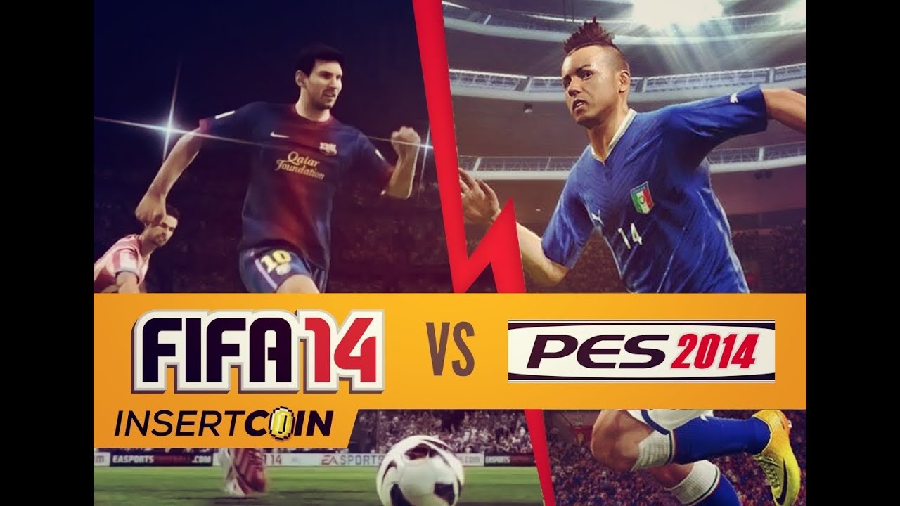 FIFA 14 vs PES 14 Gameplay ≈ Insert Coin - YouTube
