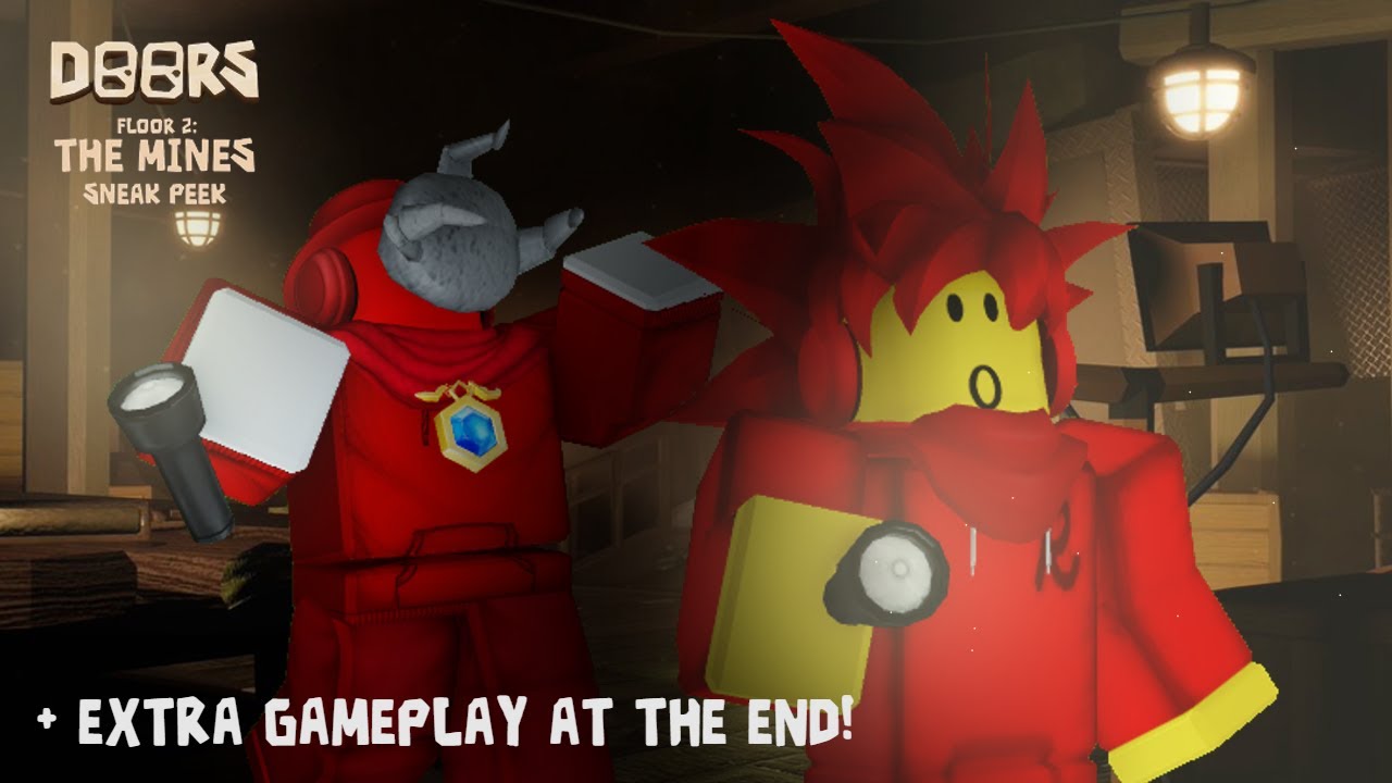 Two Red Guys Play DOORS FLOOR 2 - YouTube