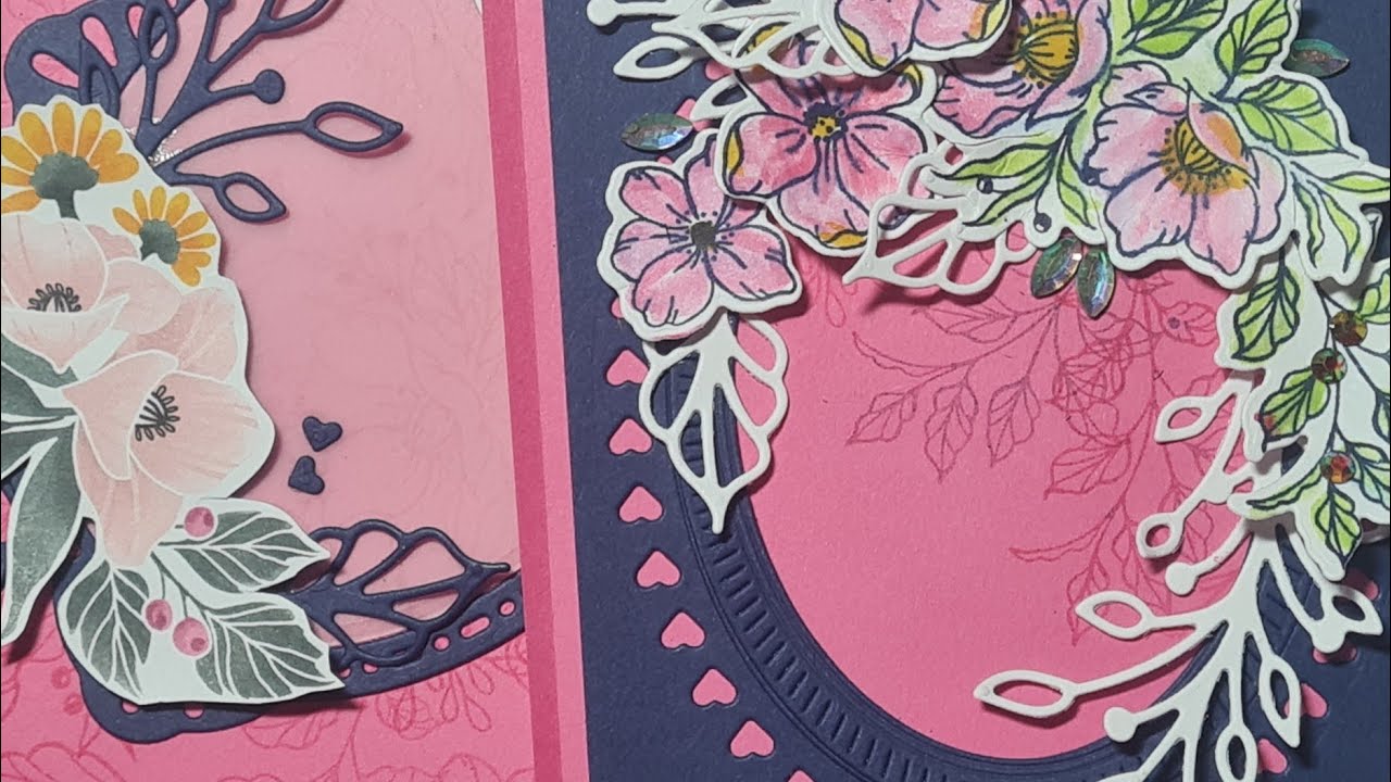 Friday night FIRST PLAY with FRAMED FLORETS paper, stamps and dies # ...