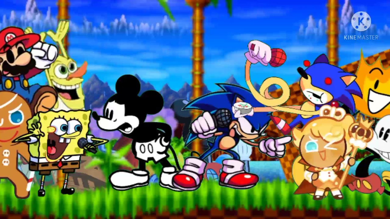 Happy fnf mashup sad mouse turn character and sonic And Mario sing ...