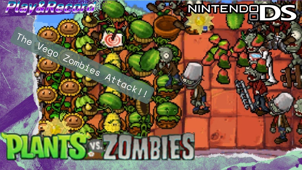 Plants Vs Zombies (Nintendo DS) Playthrough Non Commentary - YouTube