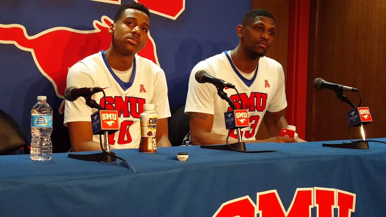 Jordan Tolbert, Jarrey Foster after SMU win VS UCF - YouTube