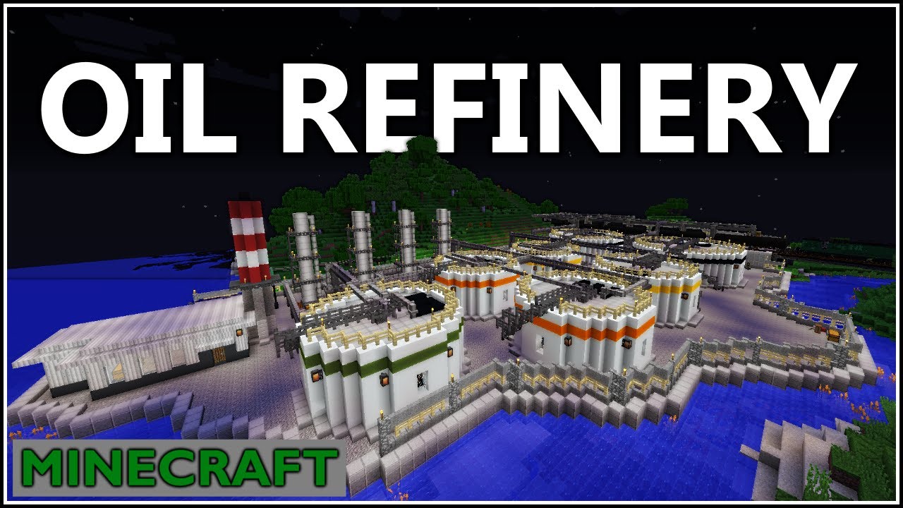 Building A Working Oil Refinery | Minecraft | City Server 93 | - YouTube