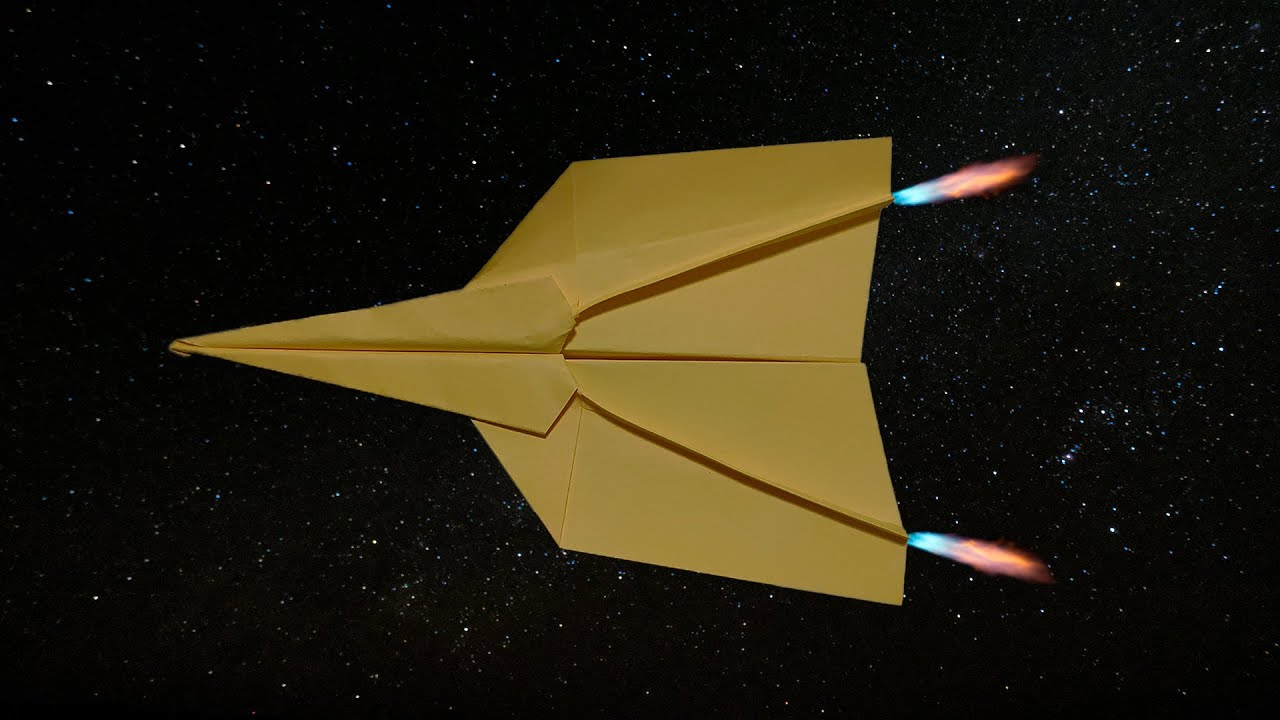 How to Make a Jet Fighter Paper Airplane that FLY FAR | How to make an ...