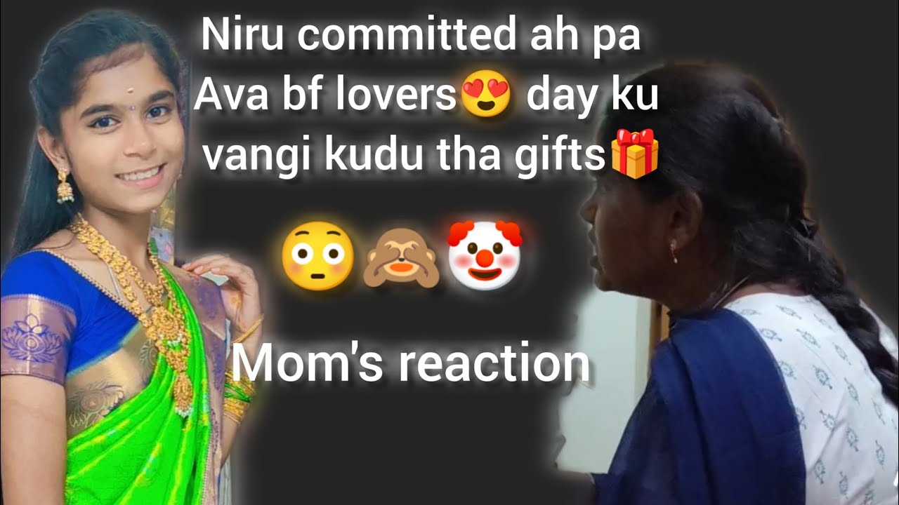 valentine gift for niru | niru love panra 😳 | niru rocked amma shocked | yaru antha paiyan | # ...