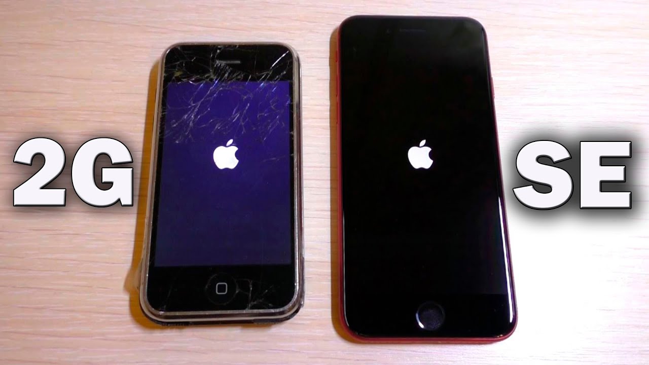 iPhone 2g vs iPhone SE 2 Bootanimation - YouTube
