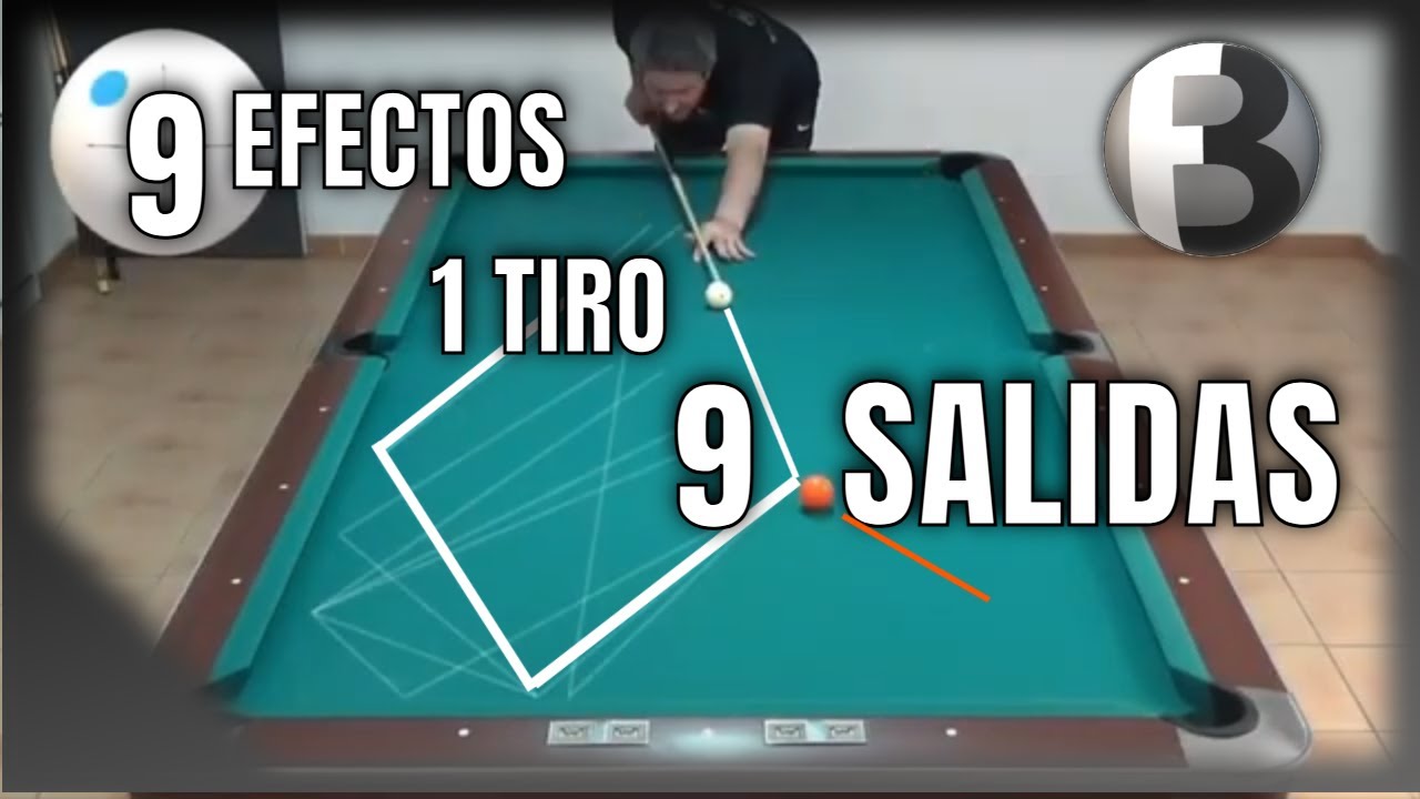 9 Efectos De Billar En Un Mismo Tiro - Comparación Gráfica - YouTube