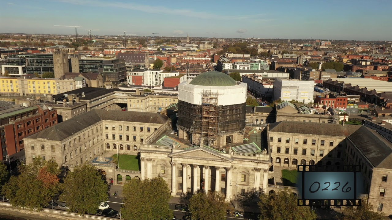 Four Courts stock drone footage - YouTube