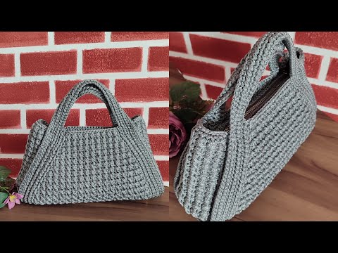 son zamanların trend örgü çantası #crochet #handmadebags 