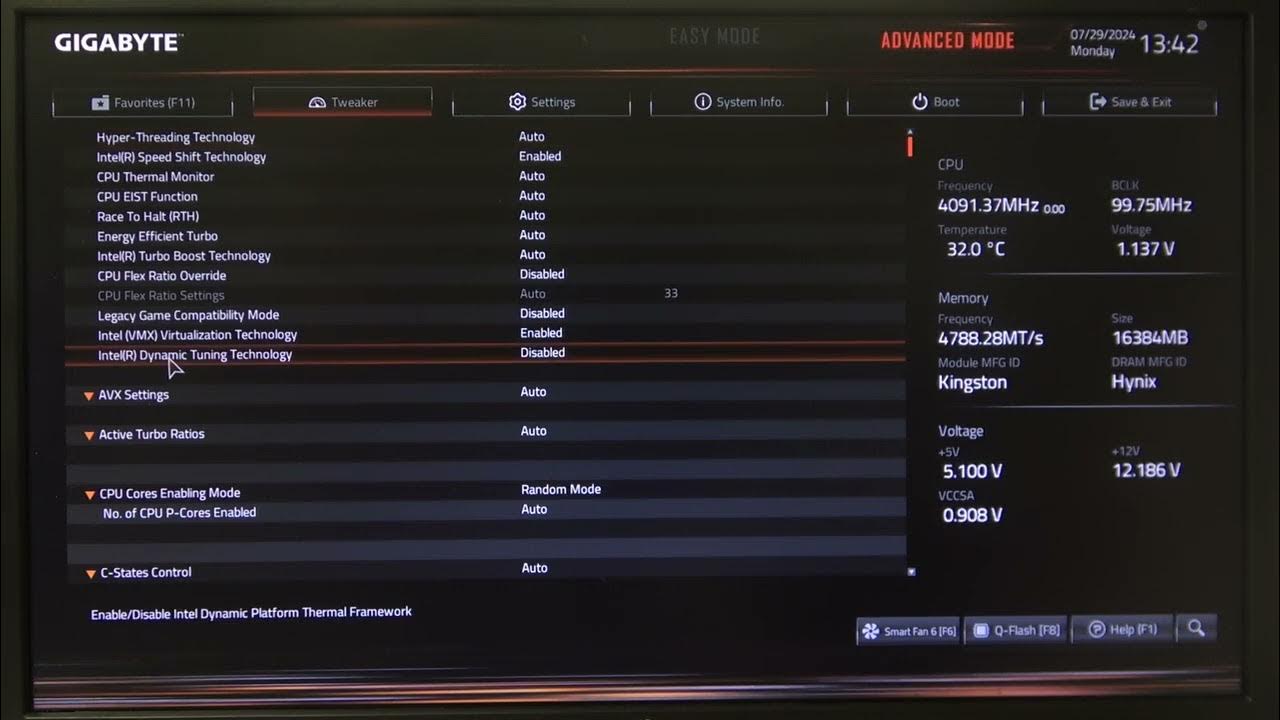 How To Enable & Disable Intel Dynamic Tuning Technology On Gigabyte ...