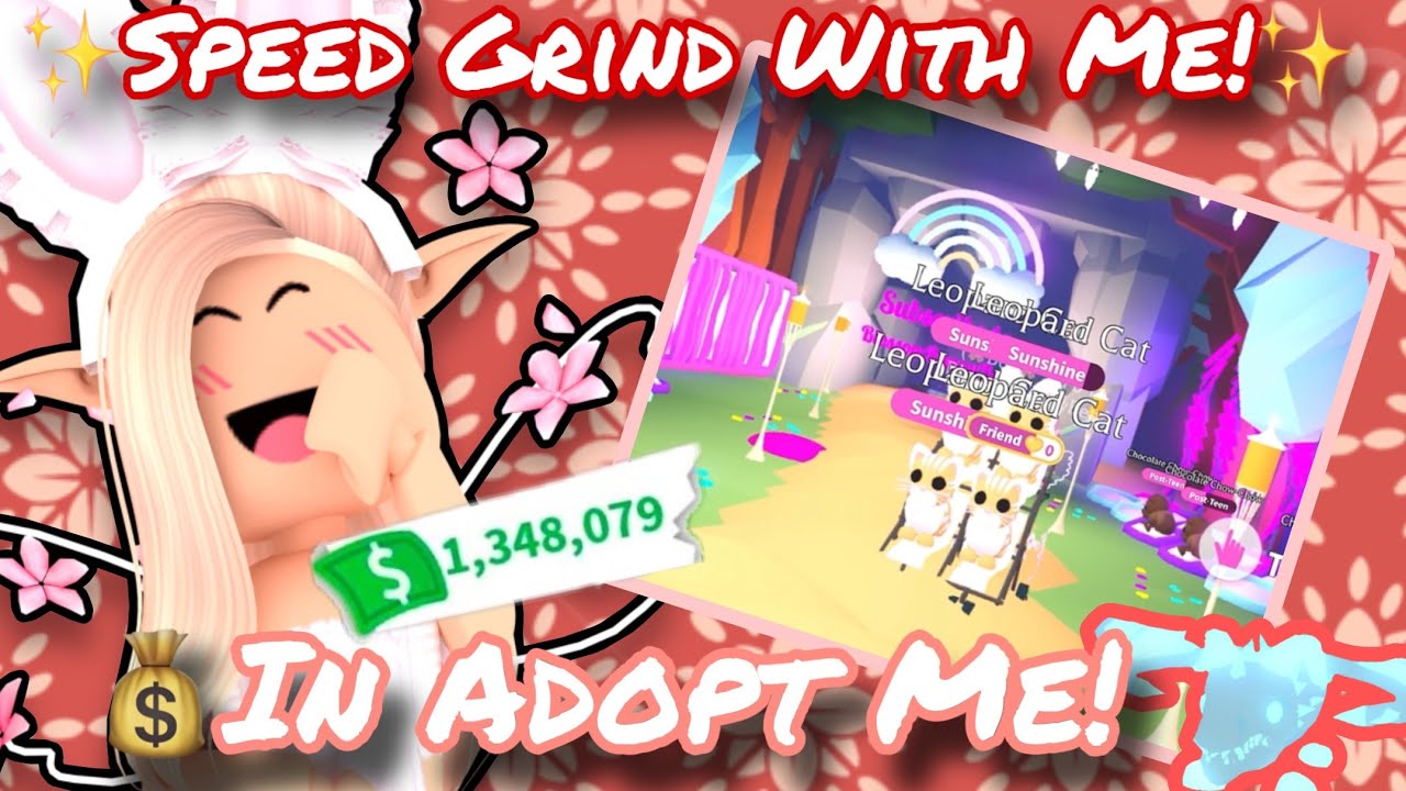Speed Grinding In ADOPT ME! 😱2 HOUR Speed Grind! Aging Up NEON LEOPARD ...