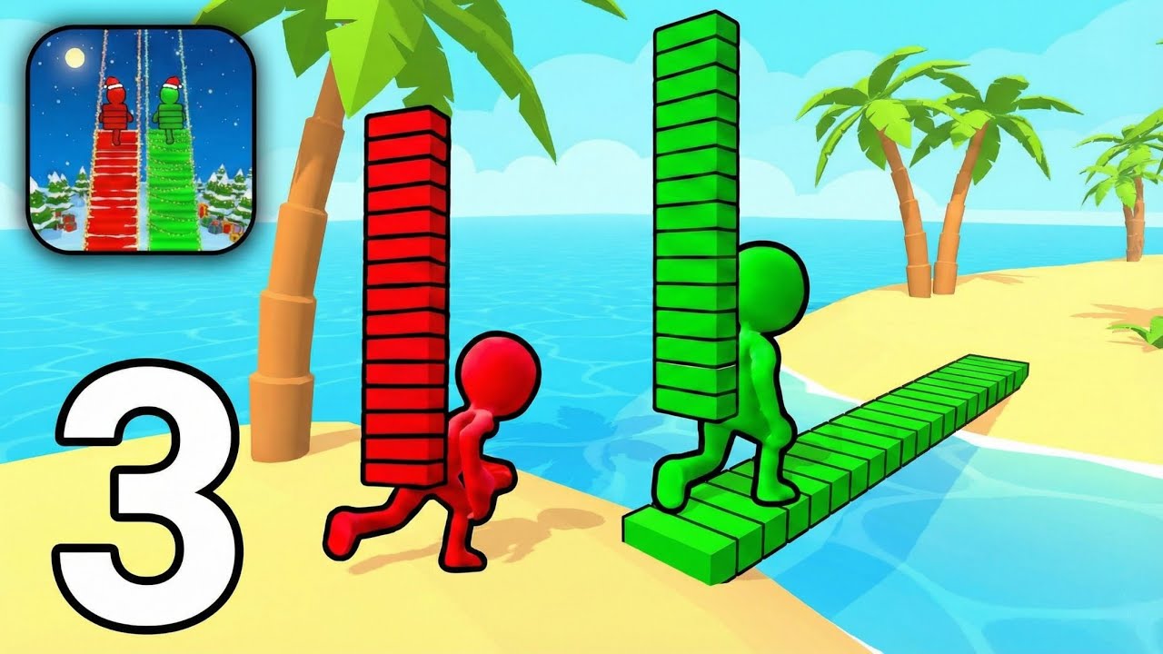 Bridge Race – Gameplay Walkthrough Part 3 - Race & Build Gameplay ...