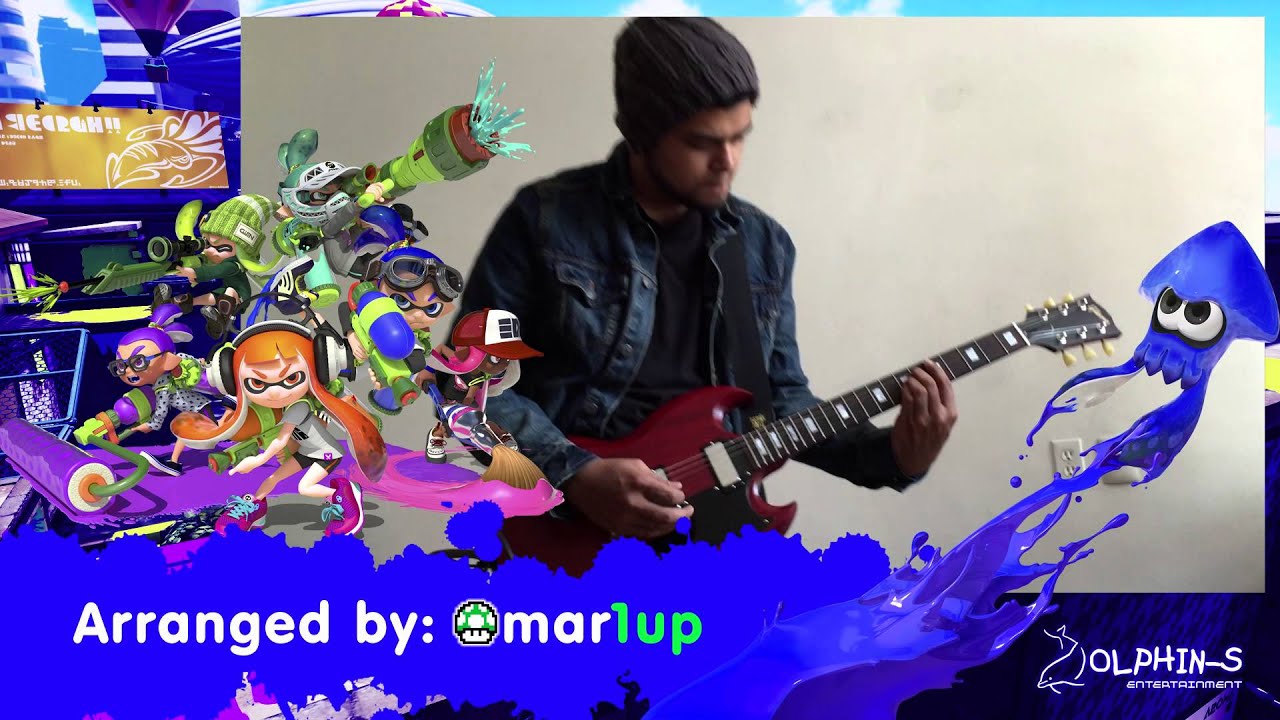 Splatoon Main Theme Guitar Cover - YouTube