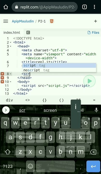 TUTORIAL CODING REPLIT BISA UNTUK SESEORANG YANG DI KAGUMI😁#videoshorts - YouTube