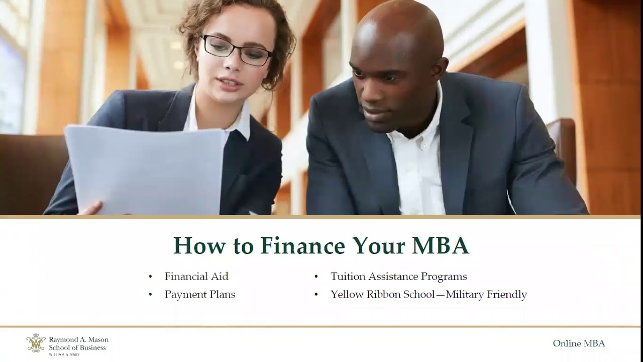 Webinar: Tuition and Financial Aid for the Online MBA - YouTube