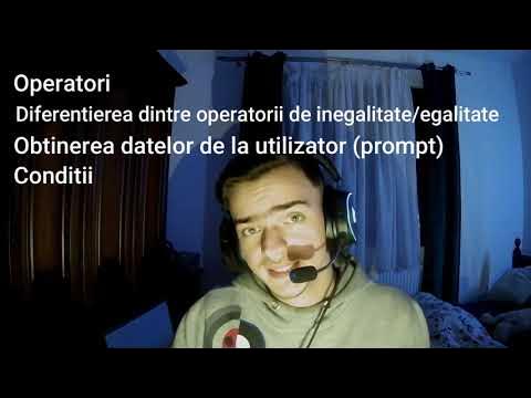 JavaScript pentru incepatori: Partea 2 (Operatori, Conditii if else, Conditii switch, Prompt ...