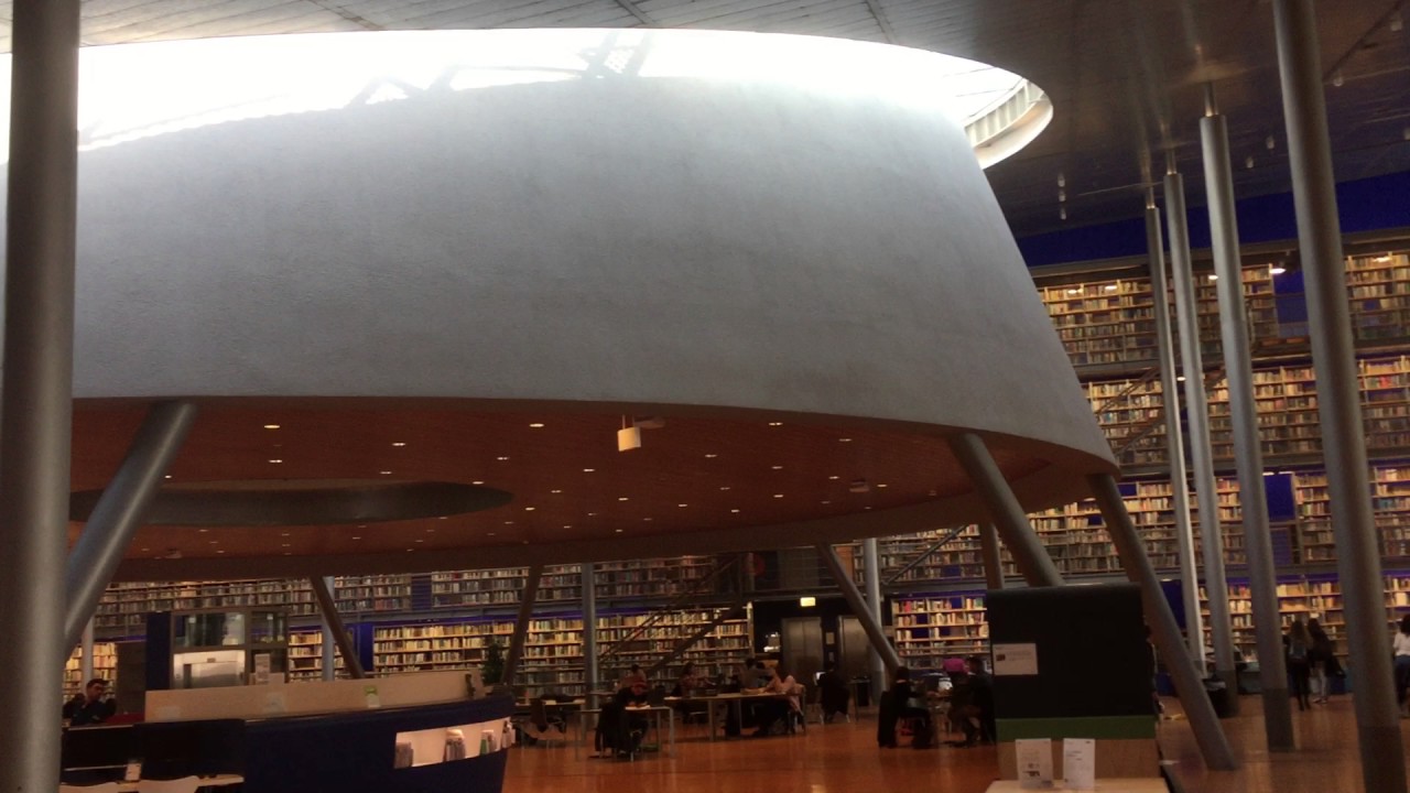Delft Library Inside - YouTube