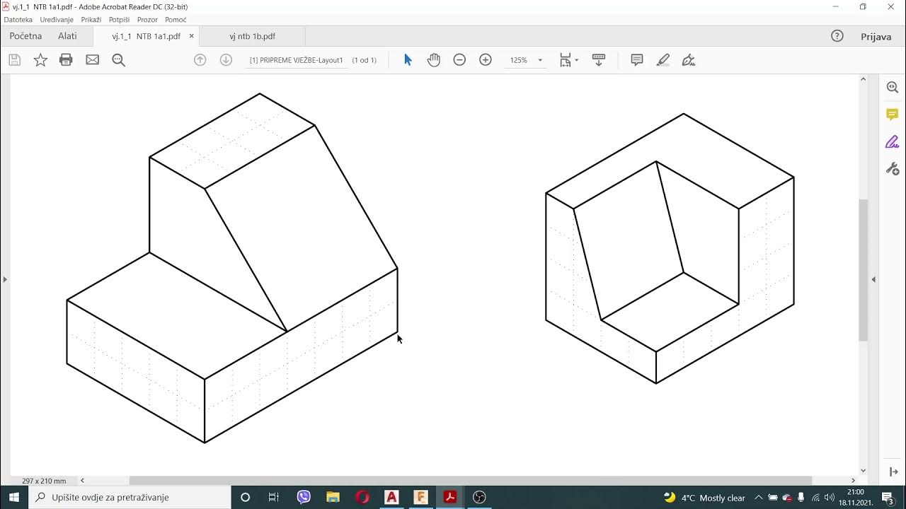 Izometrija, nacrt, tlocrt i bokocrt - 1a Tehničar za mehatroniku - YouTube