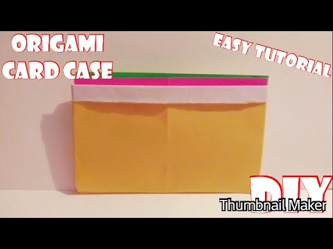 EASY Origami Index Card Case Tutorial - YouTube