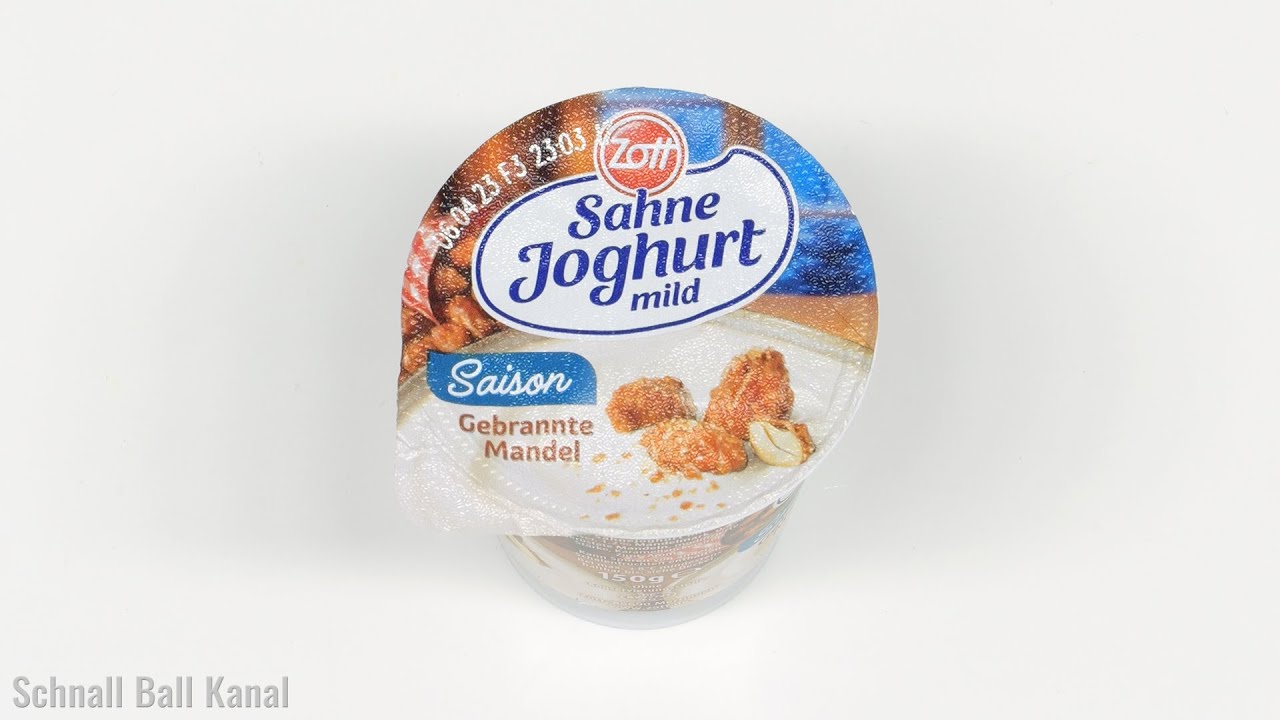 Unboxing German Foods: Zott Sahnejoghurt - Gebrannte Mandel - Cream ...