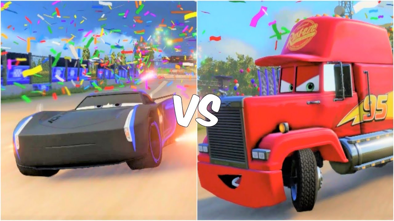 Cars 3: Driven to Win Jackson Storm vs Mack - YouTube