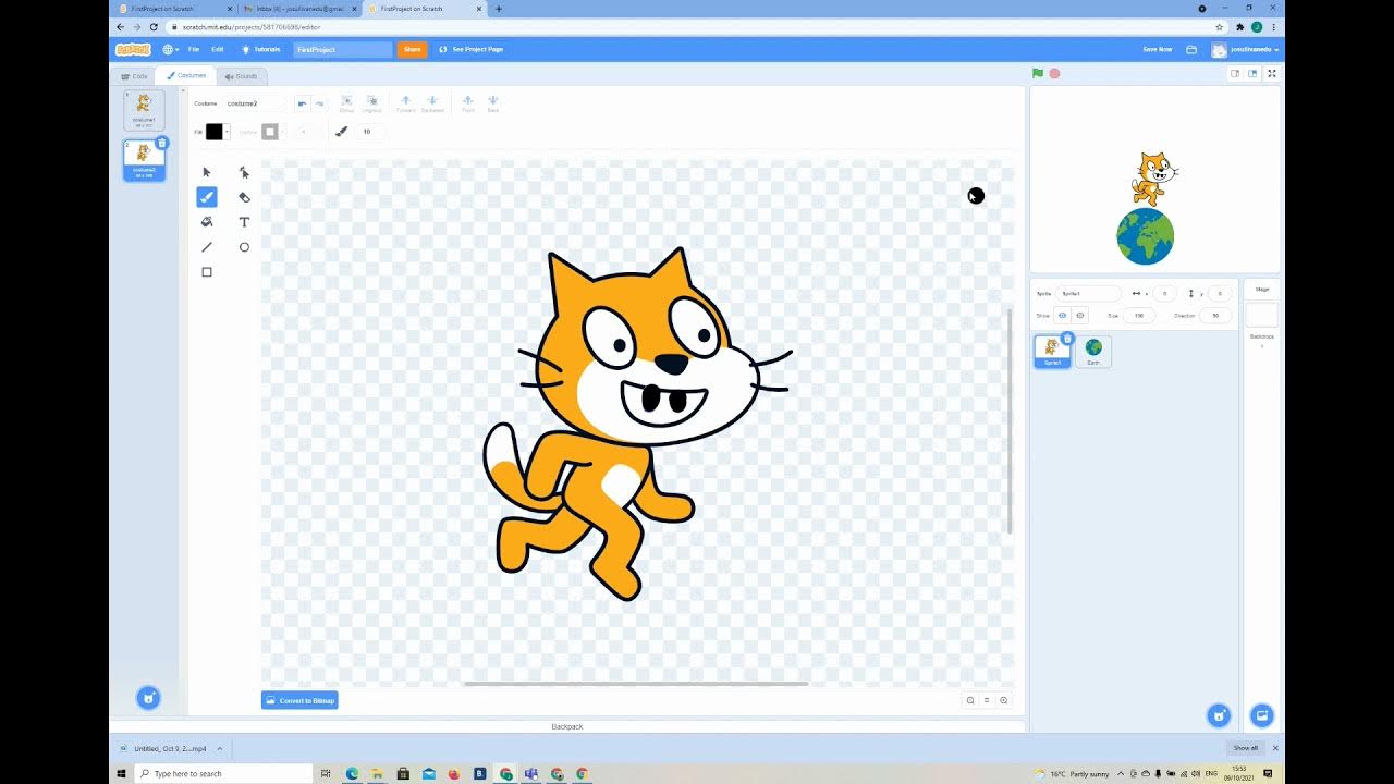 Scratch Hello World #2 - YouTube