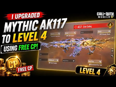 I Upgraded Mythic AK117 to Level 4 Using FREE CP! 😱🔥 | COD Mobile