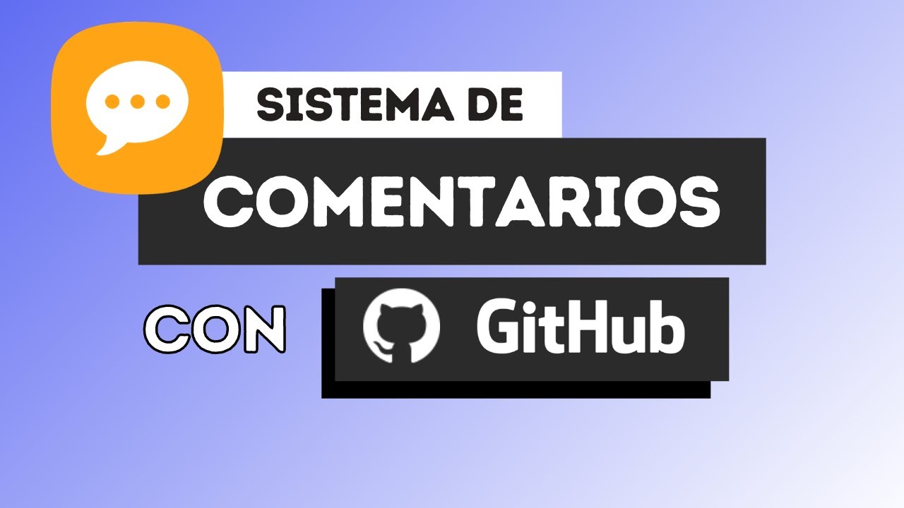 Agrega caja de comentarios a tu sitio web con GitHub - YouTube