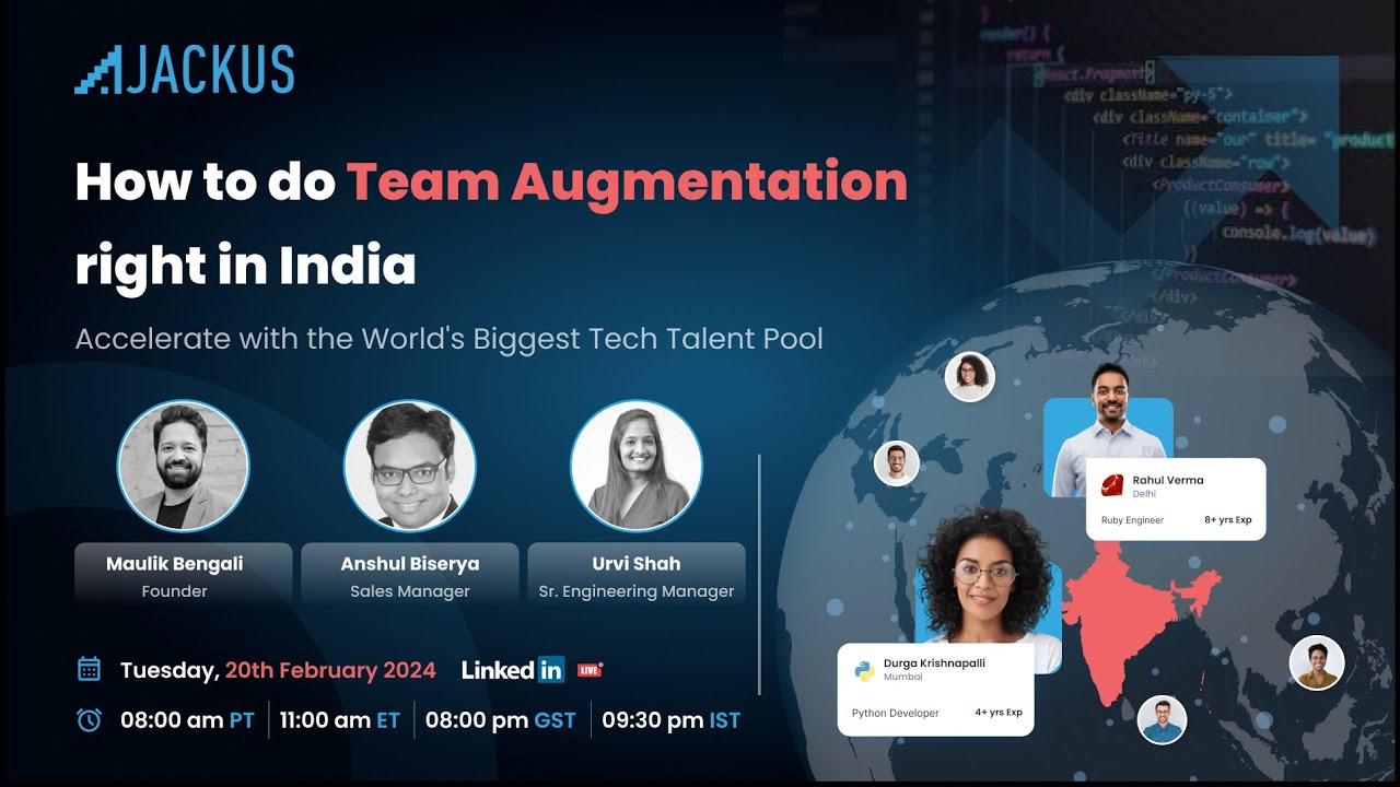 How to do Team Augmentation right in India? | Webinar | Ajackus - YouTube