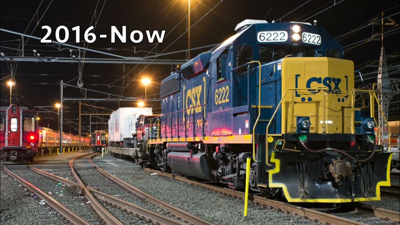 CSX 6222 paint-scheme evolution - YouTube