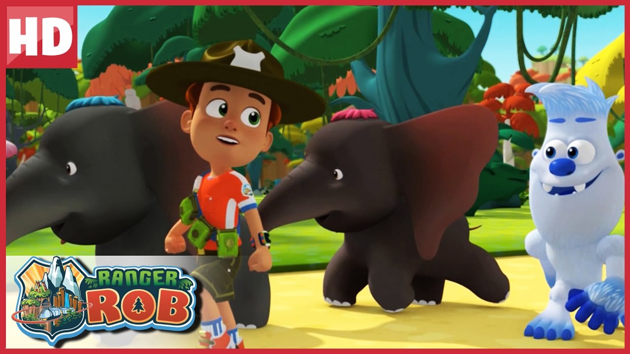 Playful Elephants | Ranger Rob Clips! - YouTube