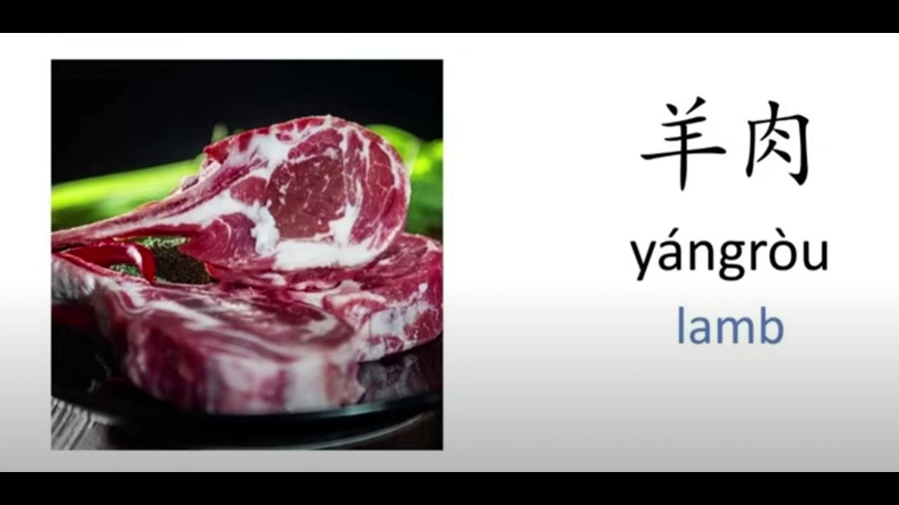 Meat p1 - Chinese HSK Basic Vocabulary flashcards with audio #shorts ...