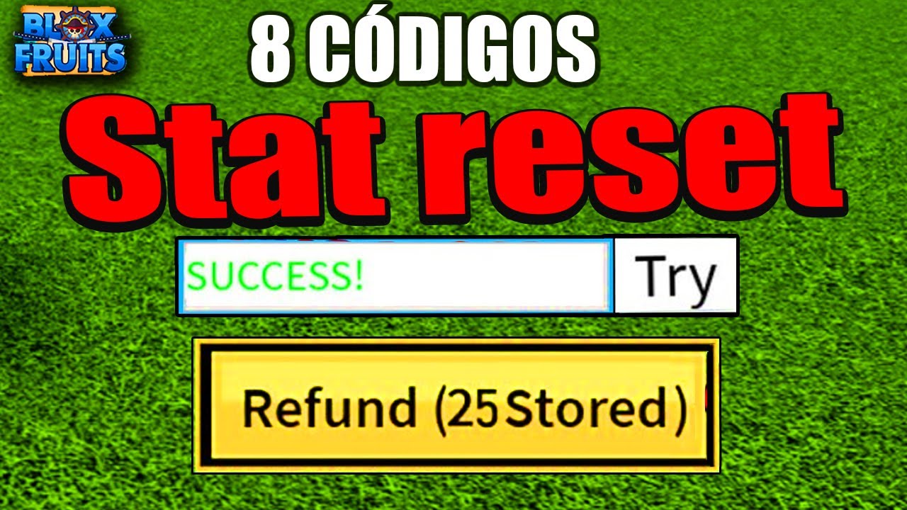 Um Novo CÓdigo Todos Os 8 CÓdigos De Reset Status Do Blox Fruits🍤 Explore A Adrenalina Do