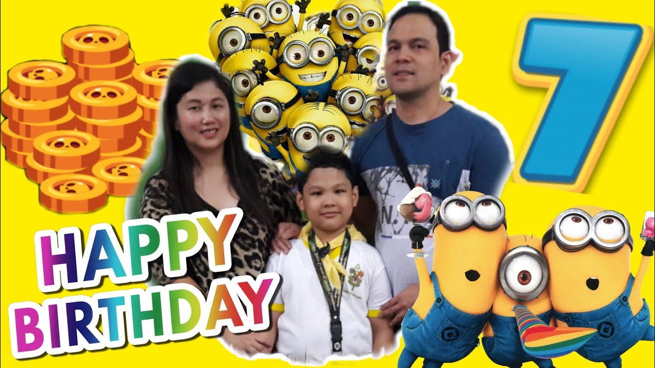 7th birthday in school minion - YouTube