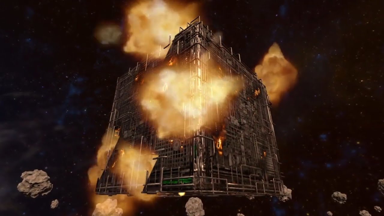 OG USS Enterprise NCC-1701 Destroys Borg Cube! Solo Mission! PS4 - Star Trek Bridge Crew - Red ...