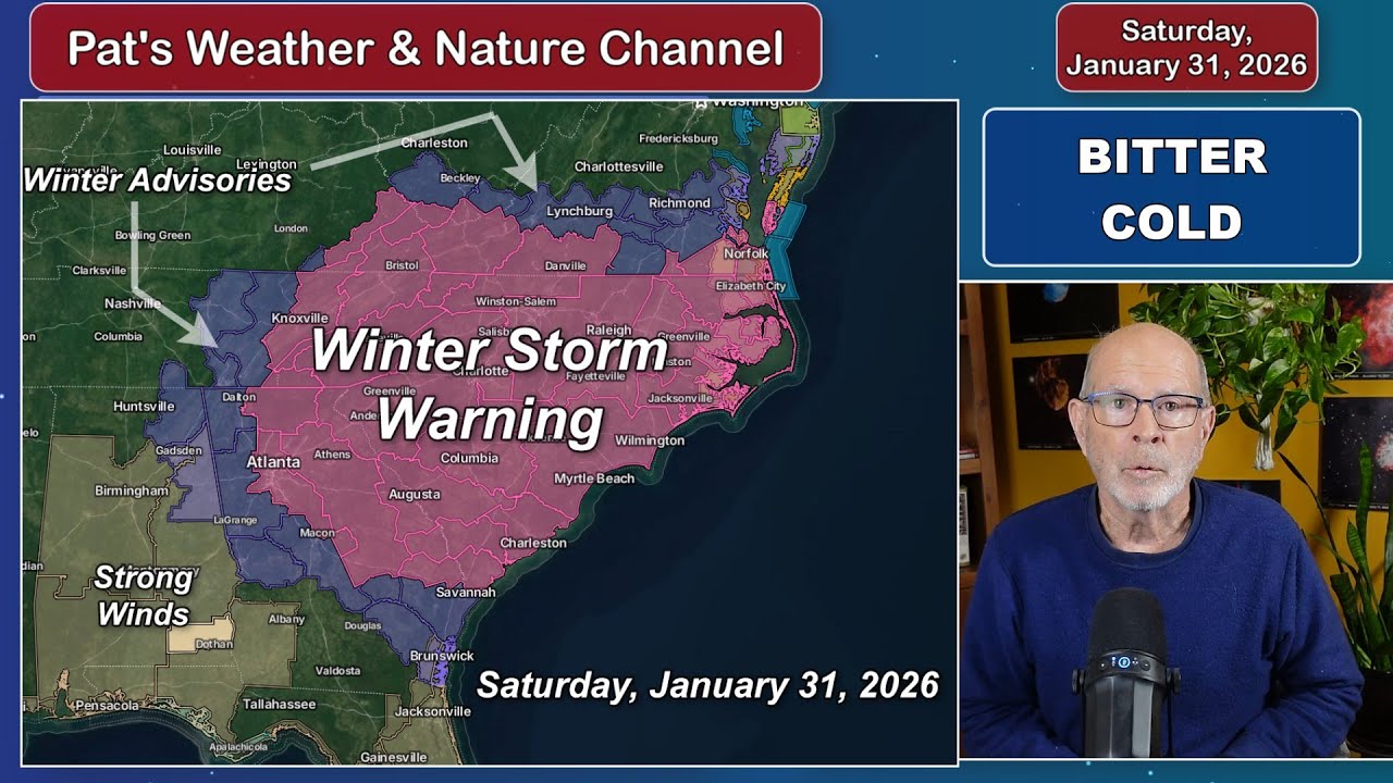 Snow Beginning to Fall and Bitter Cold Moving in ... Winter Storm ...
