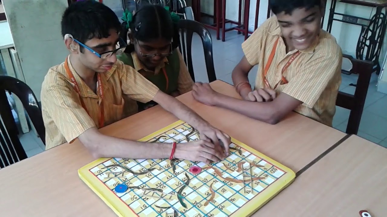 Snake & Ladder-Adapted for students with Deafblindness - YouTube