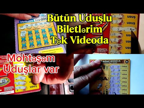 🔥 İzləyicilər Üçün 🔥 Uduşlu Olan Bütün Biletlər Tək Videoda. İzləməyə Dəyər 🫡