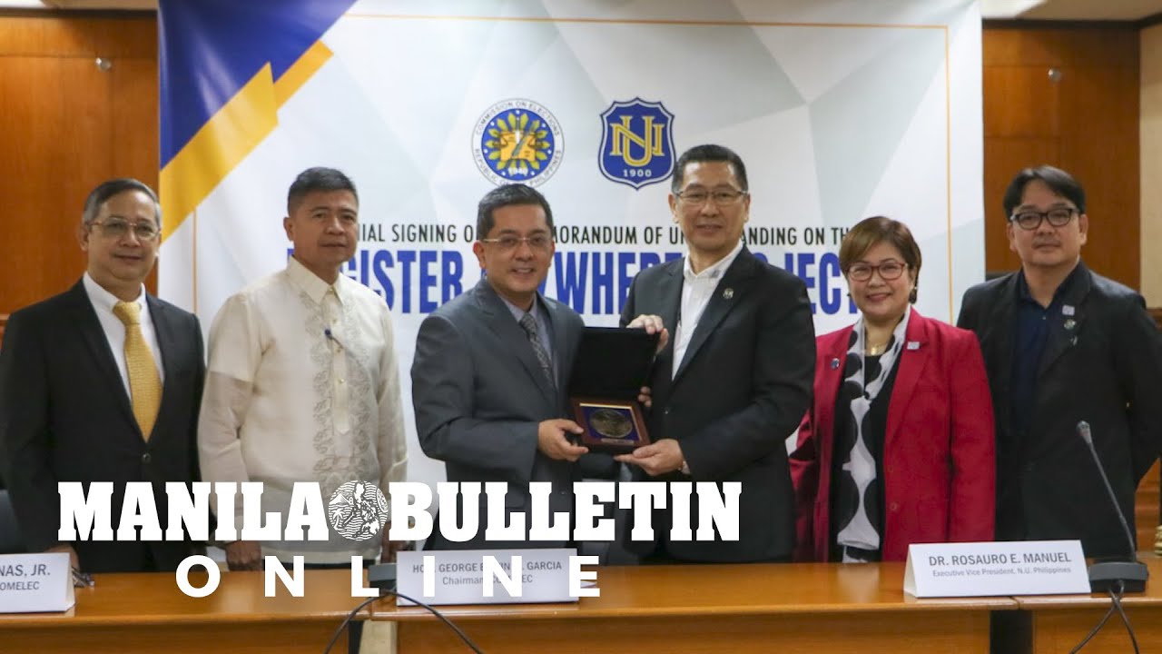COMELEC and NU partnered to launch the Register Anywhere Project - YouTube