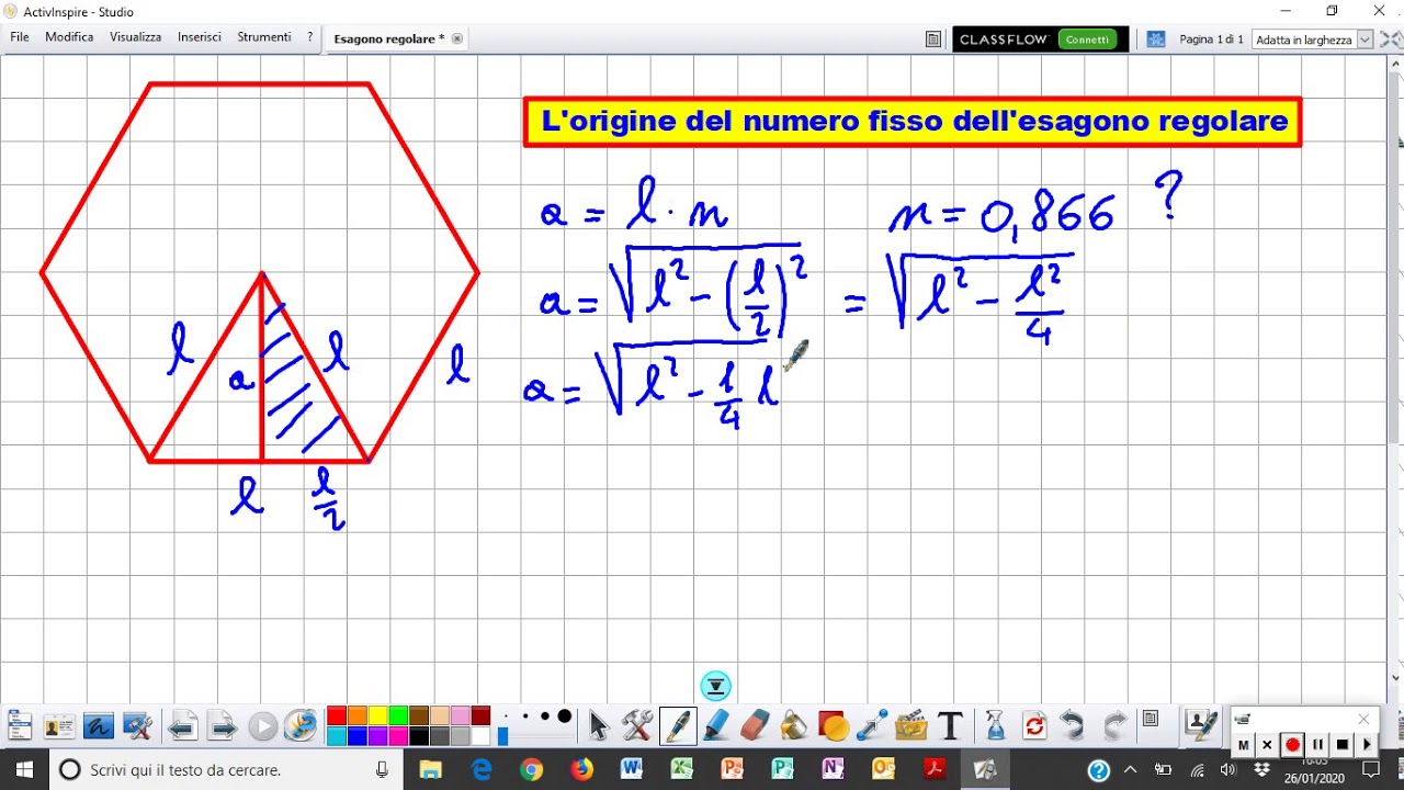 Da dove viene il numero fisso dell'esagono regolare? - YouTube