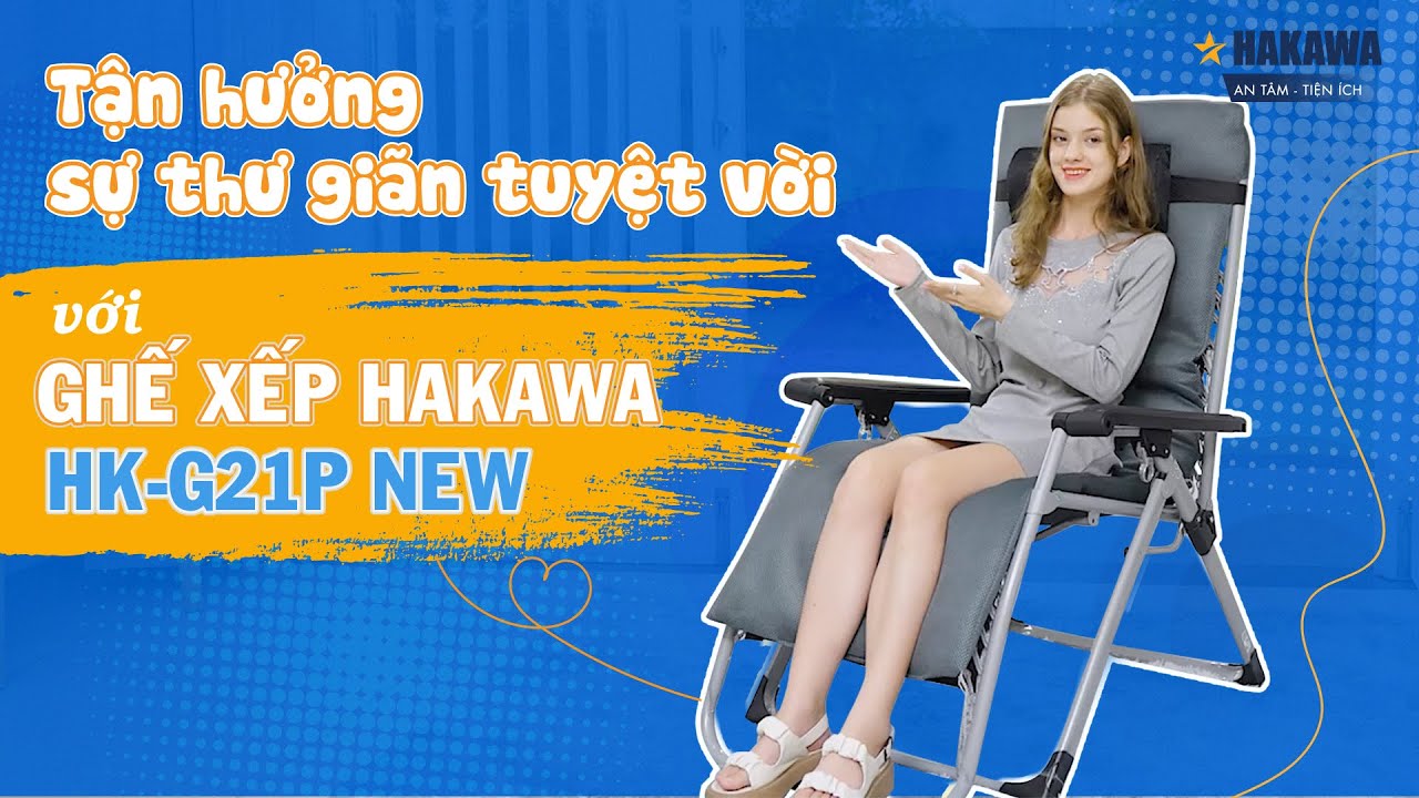 Enjoy wonderful relaxation with Hakawa HK-G21P New folding chair # ...
