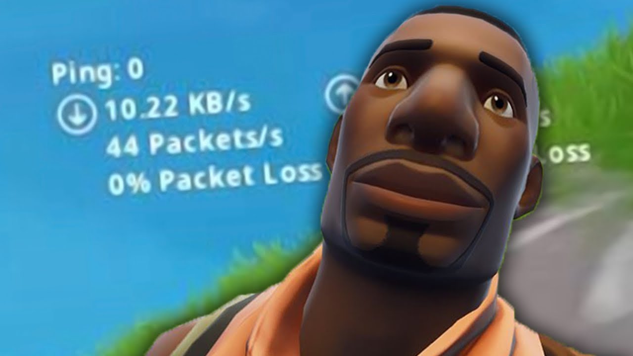 Playing 0 PING Fortnite... - YouTube
