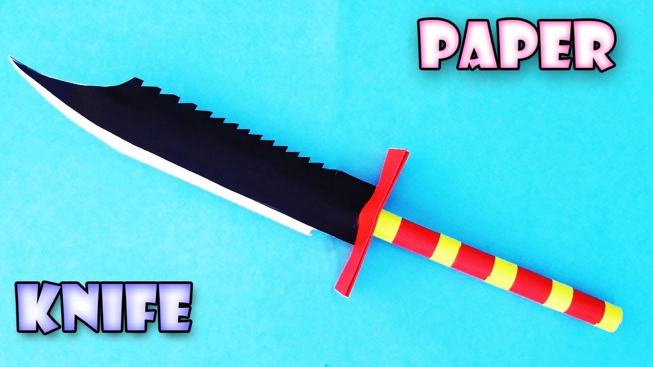 paper knife making easy | paper knife making video | paper weapons ...