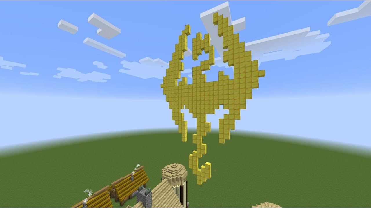 Minecraft pixel Art: Logo Skyrim par TRD [French] - YouTube