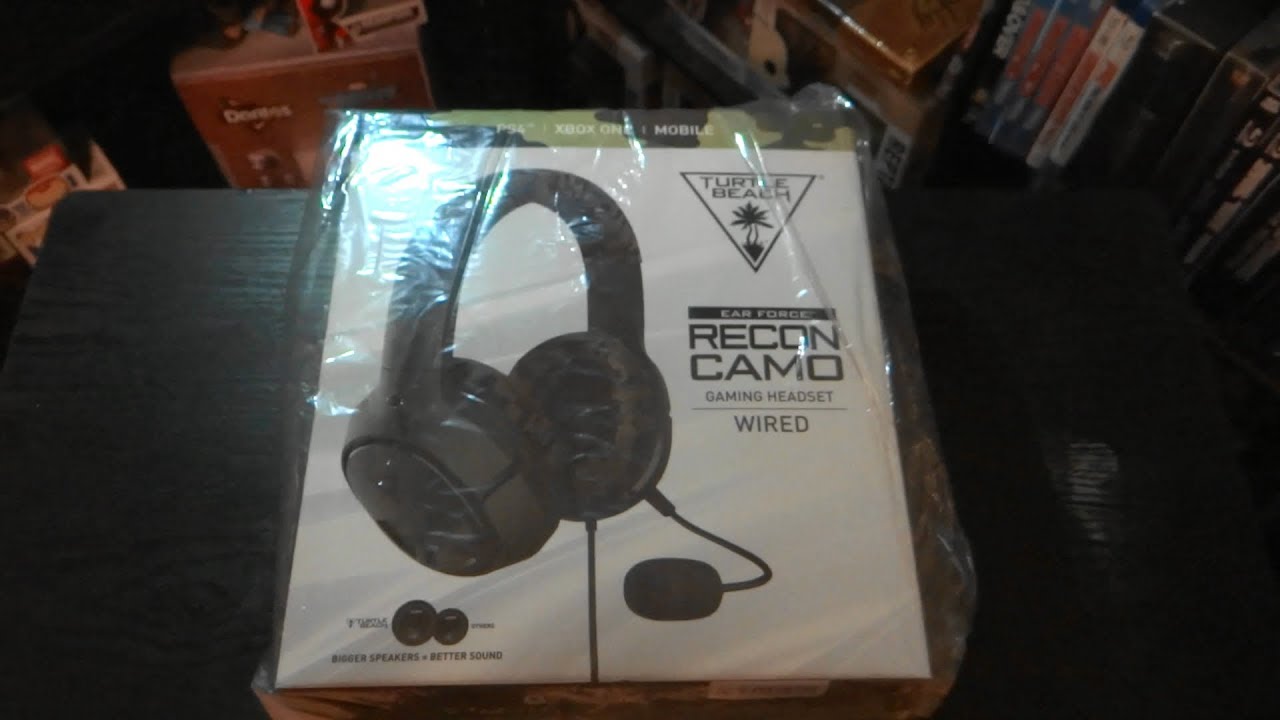 Turtle Beach EAR FORCE Recon Camo Gaming Headset:UnBoxing - YouTube