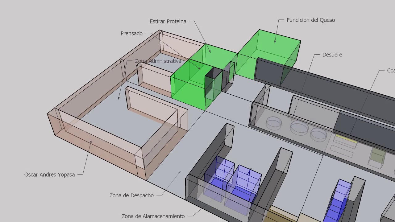 Plano Planta de Producción Fabrica de Quesos Artesanal - YouTube