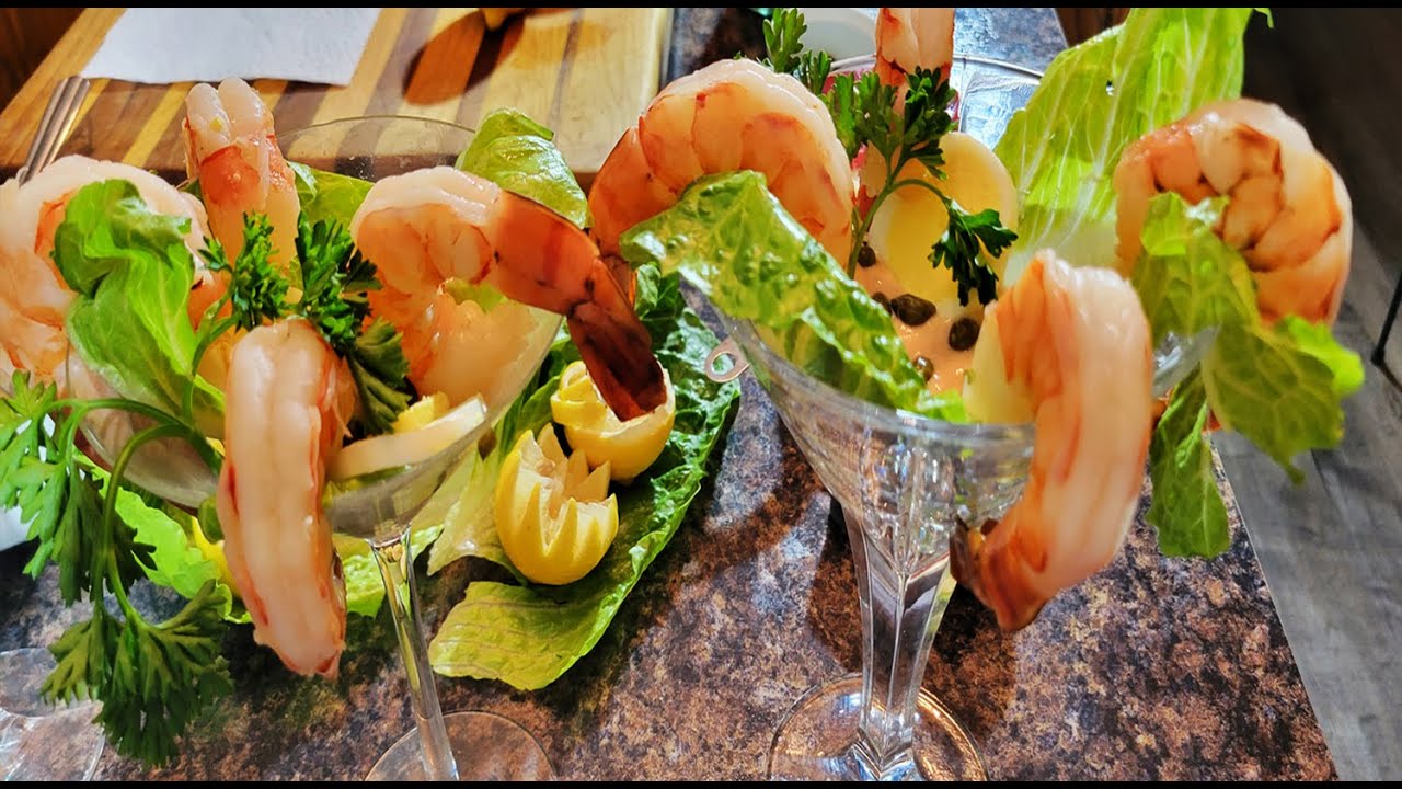 Shrimp Louie, a throwback to the 60s tender jumbo shrimp, in a mayo ...