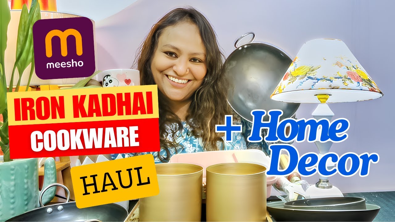 Meesho Iron Cookware Homedecor Haul | Meesho Diwali Festival Haul ...